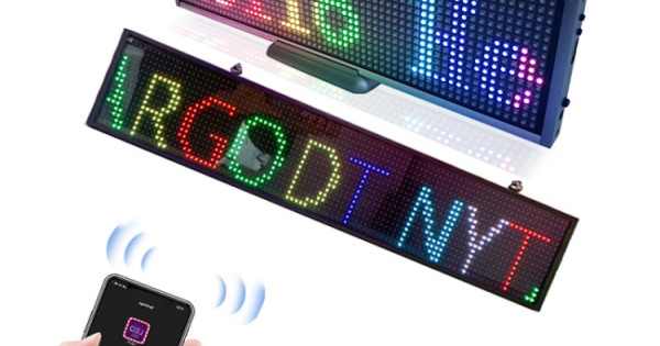 Wifi Scrolling LED Sign Message Board Support Multi-Languauge Colorful ...